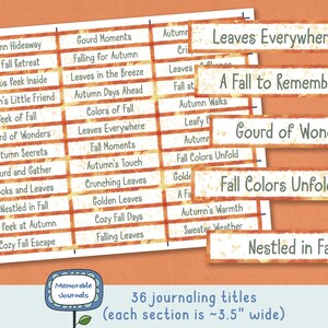 Autumn Journal Prompts Printable. Creative Writing Prompts Inspiration ...