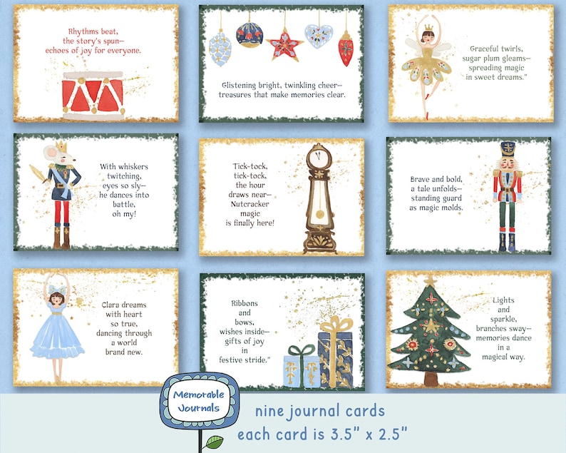 The Nutcracker Journal Prompts Printable for Christmas. Journaling ...