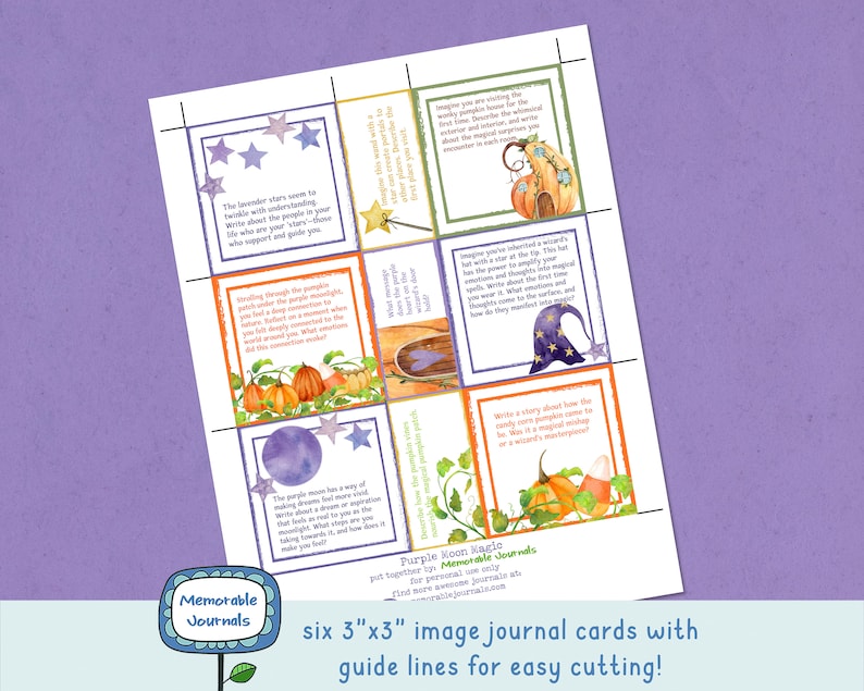 Autumn Journal Prompts Printable. Whimsical Creative Writing Prompts ...