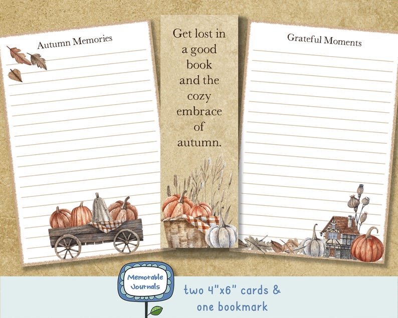 Autumn Journal Prompts & Words Printable. Cozy Fall Inspires Creative ...