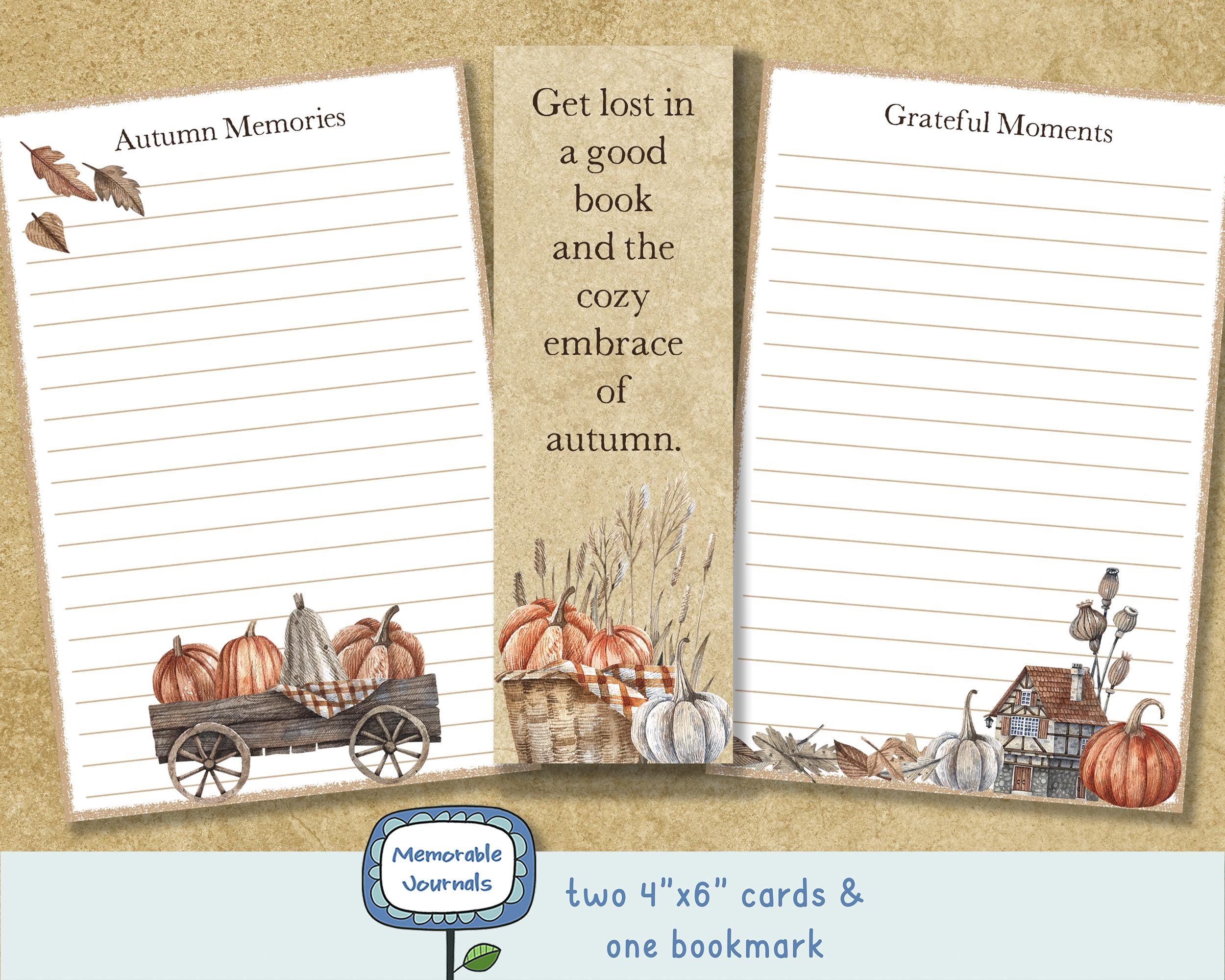 Autumn Journal Prompts & Words Printable. Cozy Fall Inspires Creative ...