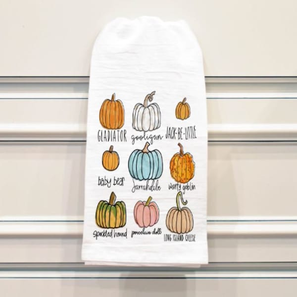 Morning Pumpkin Tea Towel - Etsy