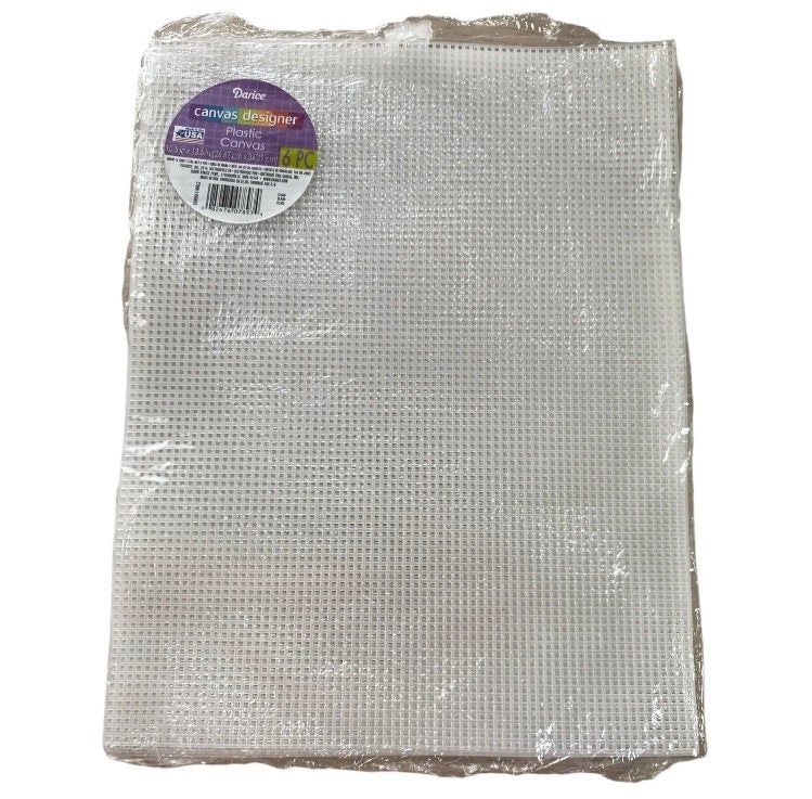25 7 Mesh Count Plastic Canvas Sheet Multiple Colors 10.5 X 13.5 Inch ...