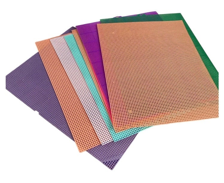 25 7 Mesh Count Plastic Canvas Sheet Multiple Colors 10.5 X 13.5 Inch ...