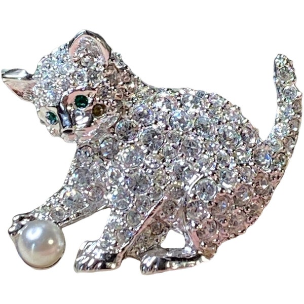 Swarovski Cat - Etsy