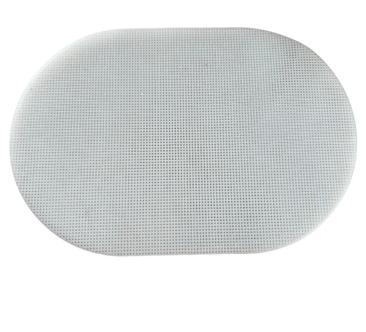 6 Oval Plastic Canvas Placemats Place Mats 7 Mesh 18 X 12 New Darice - Etsy