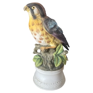 Porcelain Bird Figurine,sparrow Hawk Angeline Originals Bird Collector ...