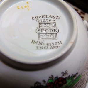 Copeland Spode England Cup and Saucer "eden" Pattern Commissioned by ...