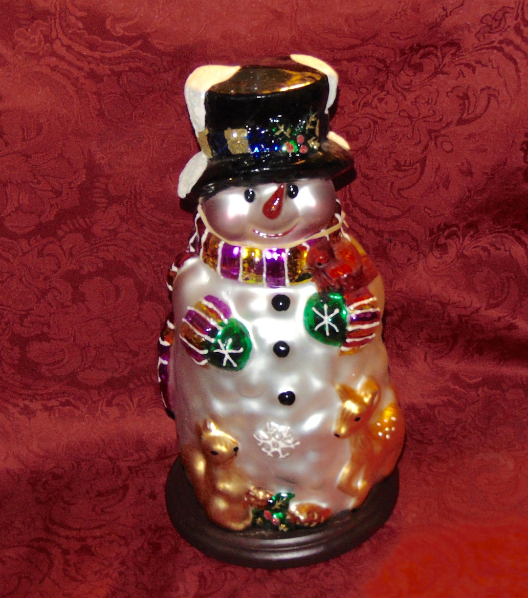 14 Inch Thomas Pacconi Snowman Hand Blown and Hand Painted - Etsy