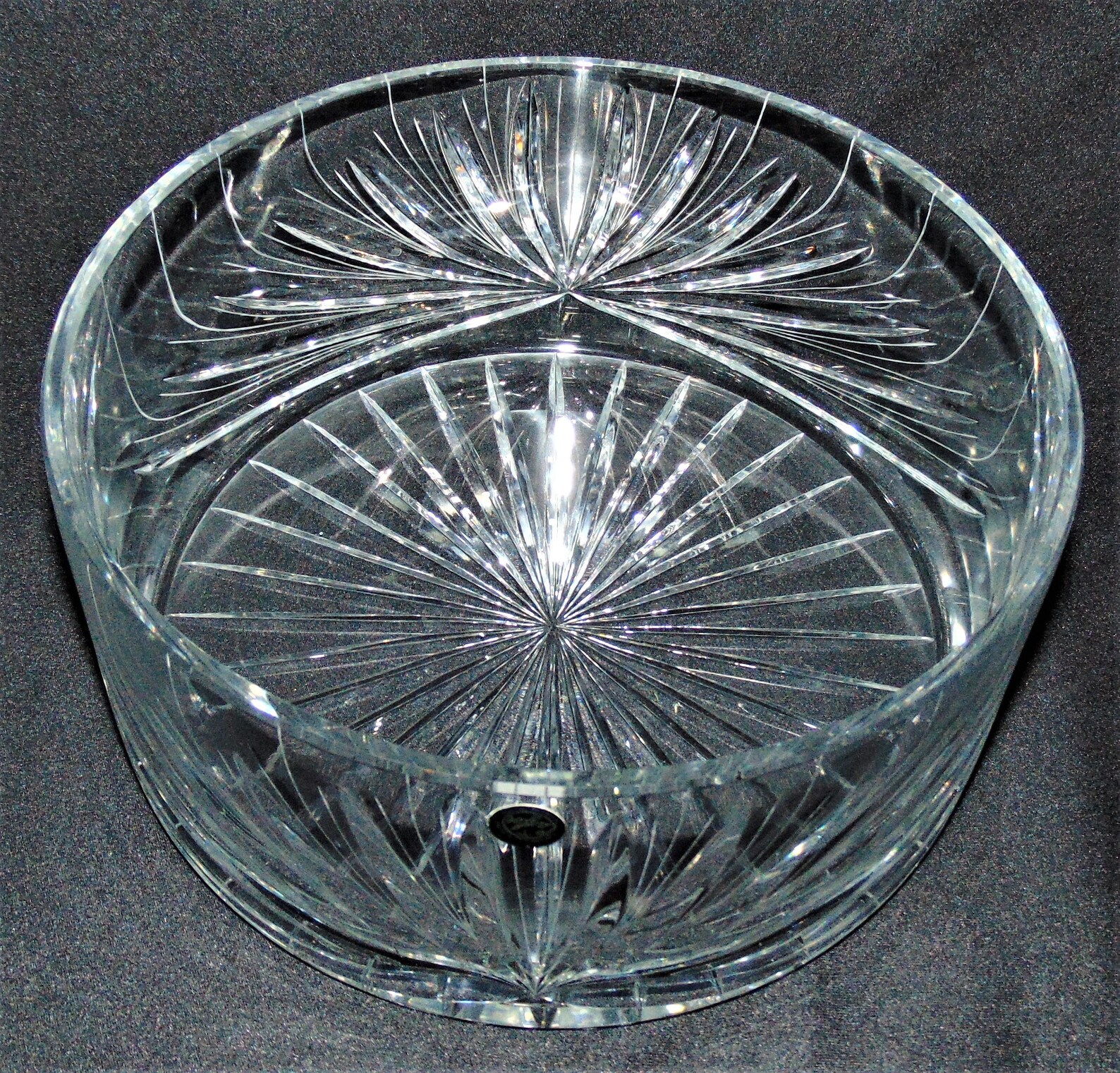9 in Gorgeous Cazlor Heavy Crystal Cut and Etched Bowl Hand - Etsy