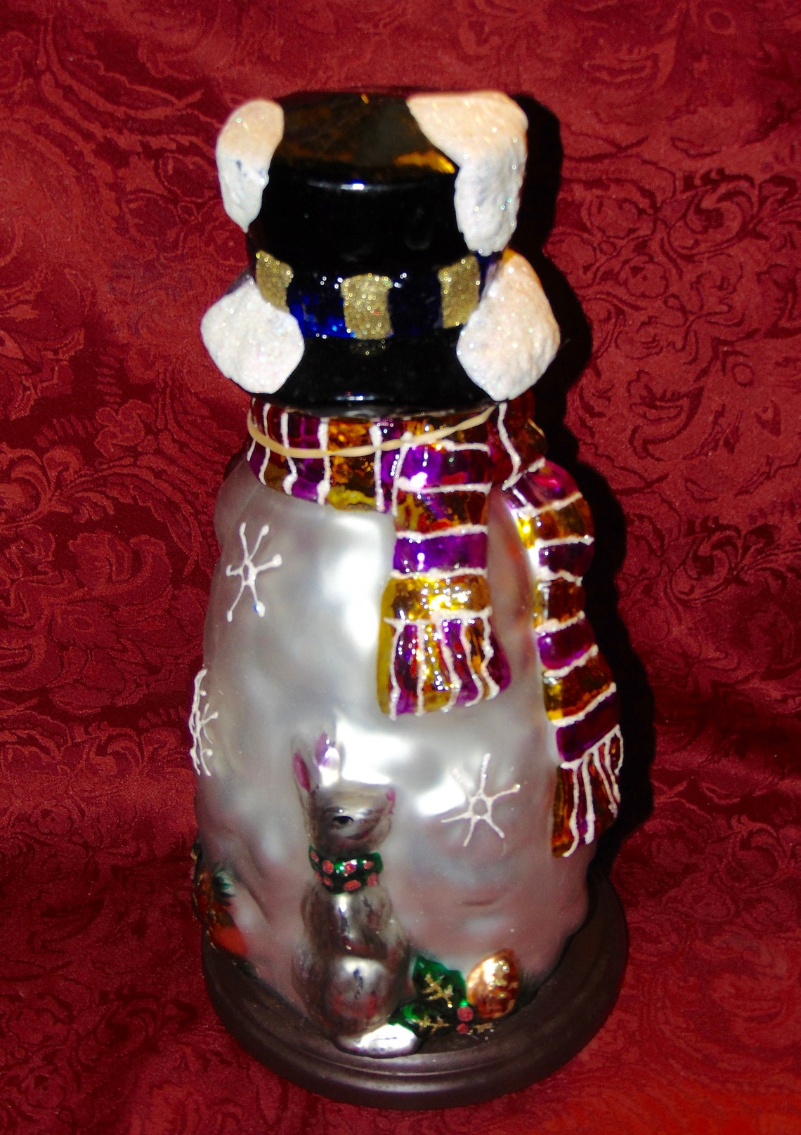 14 Inch Thomas Pacconi Snowman Hand Blown and Hand Painted | Etsy