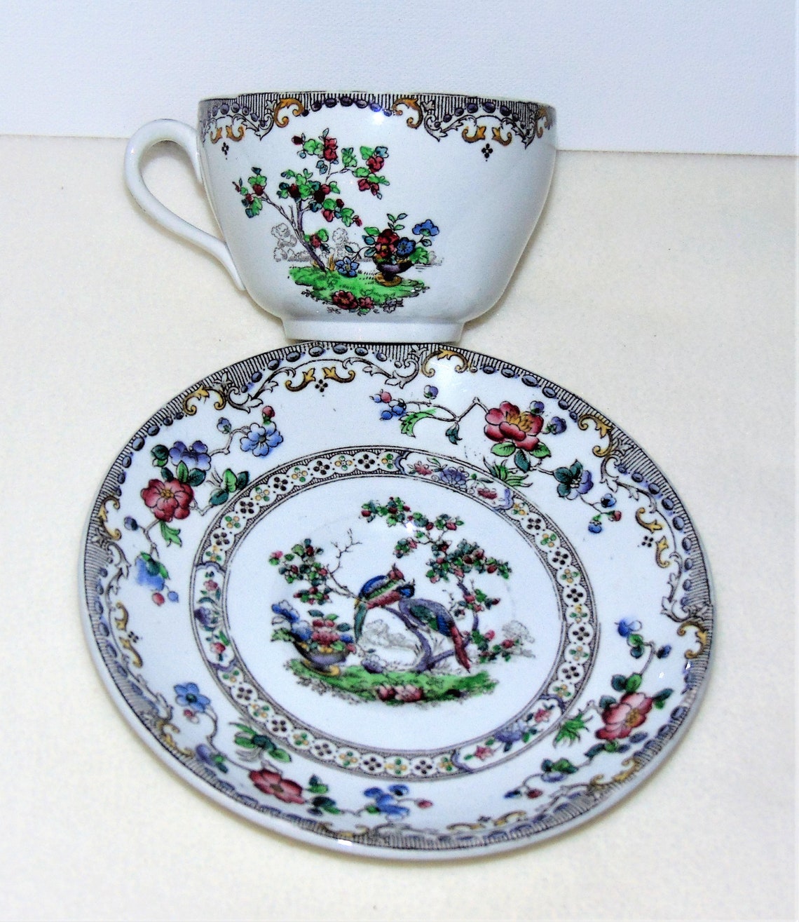 Copeland Spode England Cup and Saucer eden Pattern - Etsy