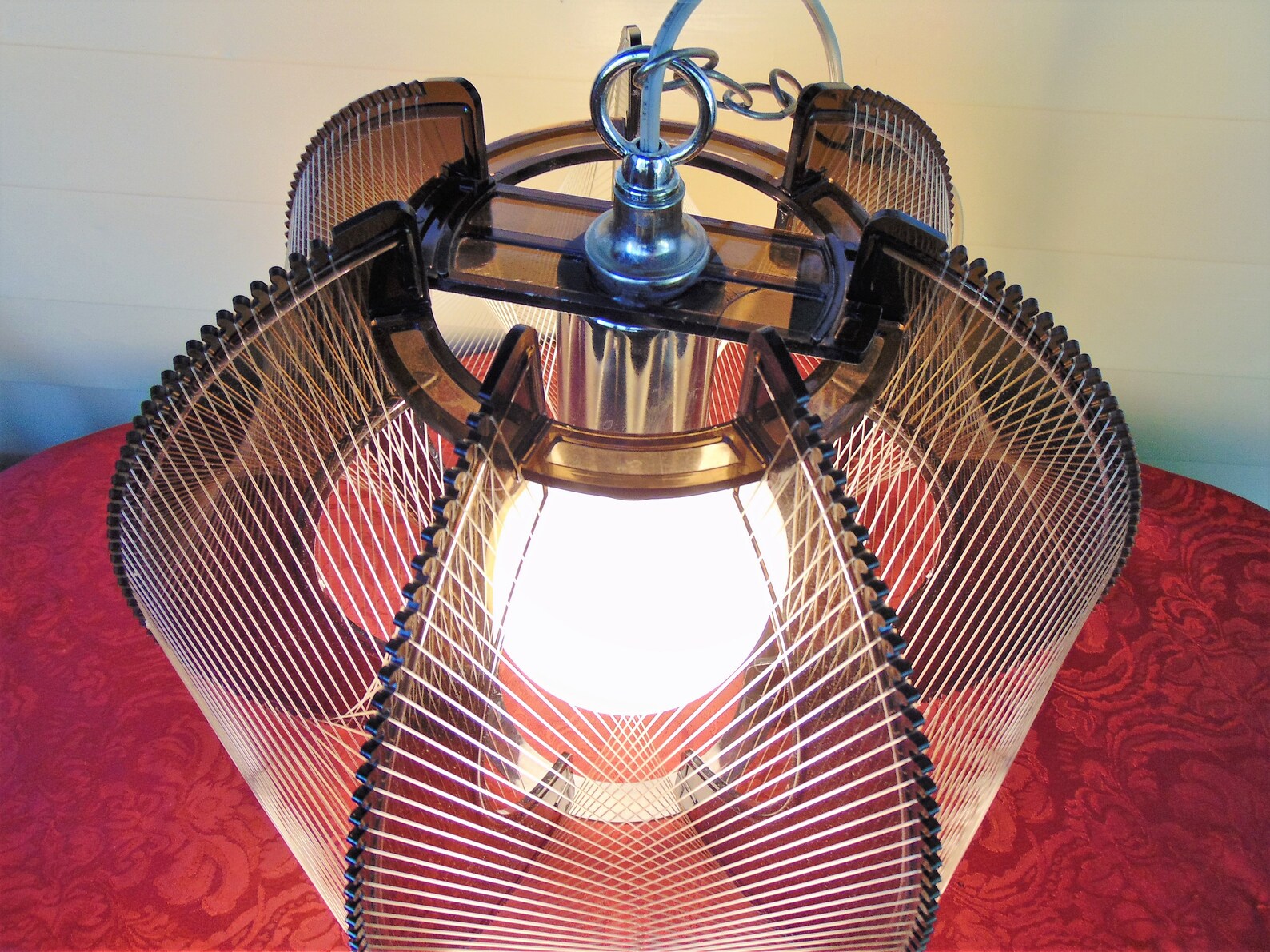 Mid Century Modern Filament String Swag Pendant Light in the - Etsy