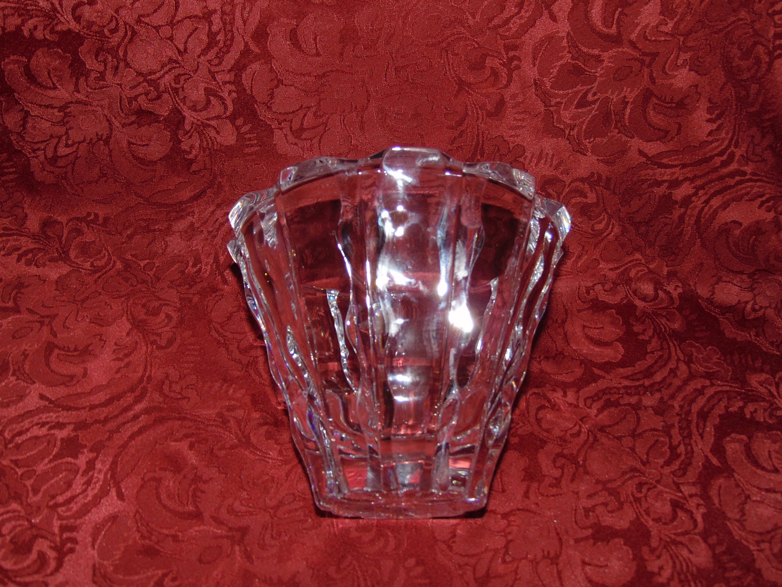 Orrefors Crystal Vase 4701-12 Wave Pattern Heavy Solid - Etsy
