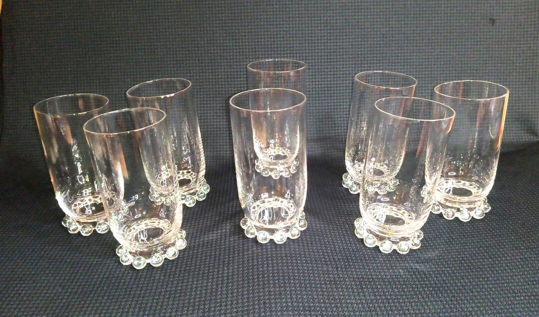 Set of 8 Imperial Glass Candlewick Pattern Tumblers Stem 400-19 - Etsy