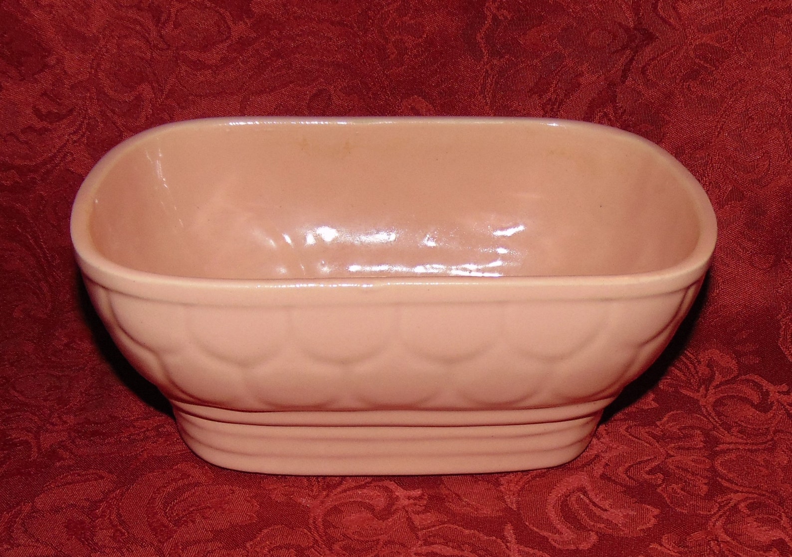 Vintage 1950's Cookson Pottery Salmon Planter Number 356 | Etsy