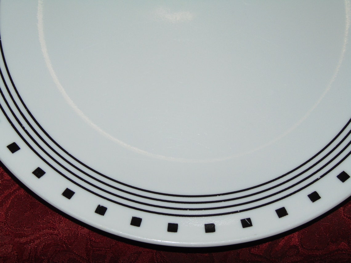 2 Vintage Corelle City Block Pattern Retro Dinner Plates 10 - Etsy