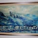 RARE Blue & White Original Oil Charles C. Pitcher Pittsburgh PA Artist ...