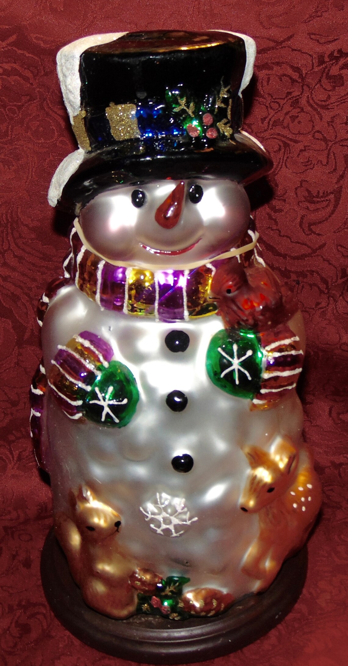 14 Inch Thomas Pacconi Snowman Hand Blown and Hand Painted | Etsy