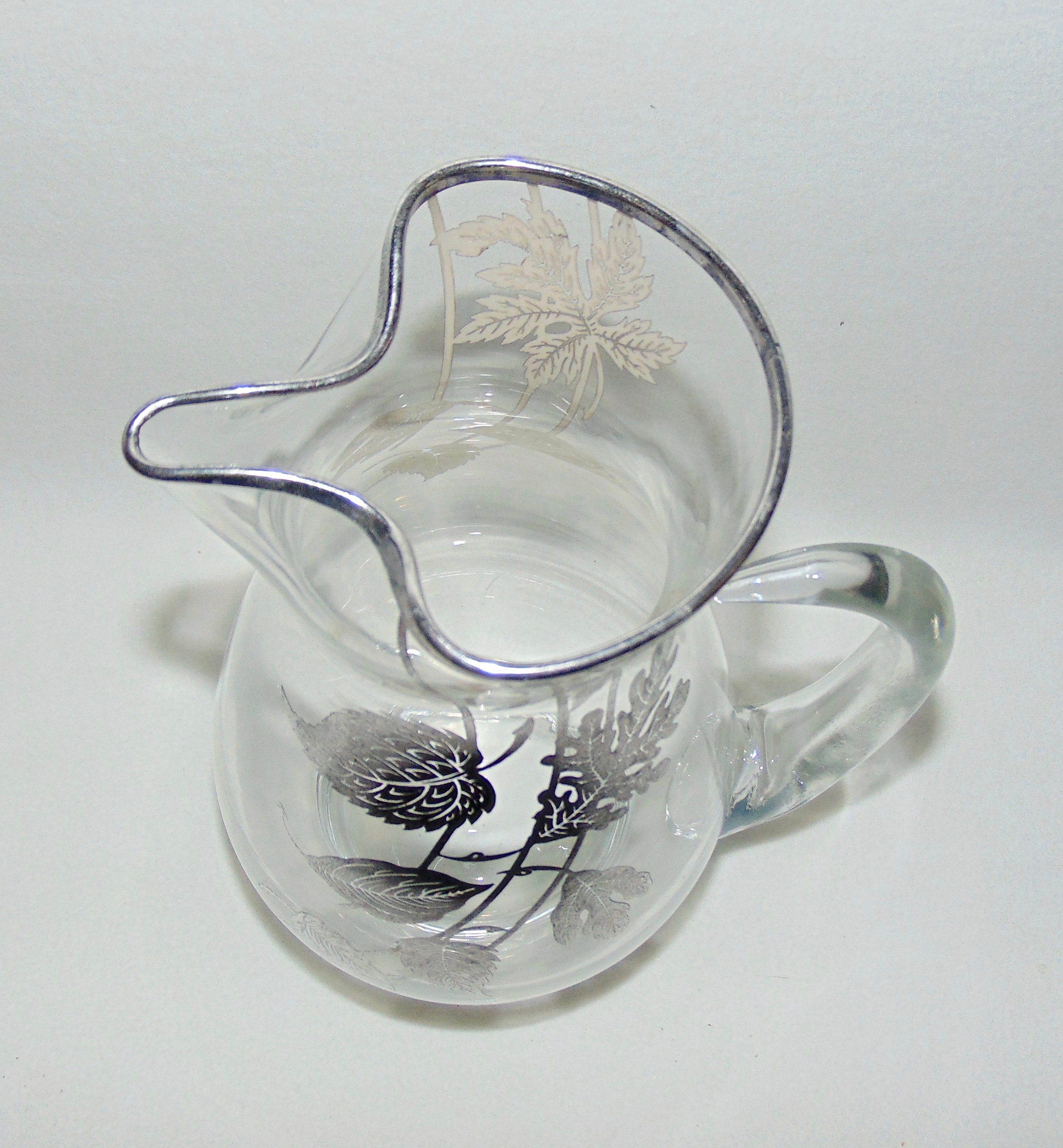 1950's Sterling Silver Overlay Glass Cocktail Mixer | Etsy