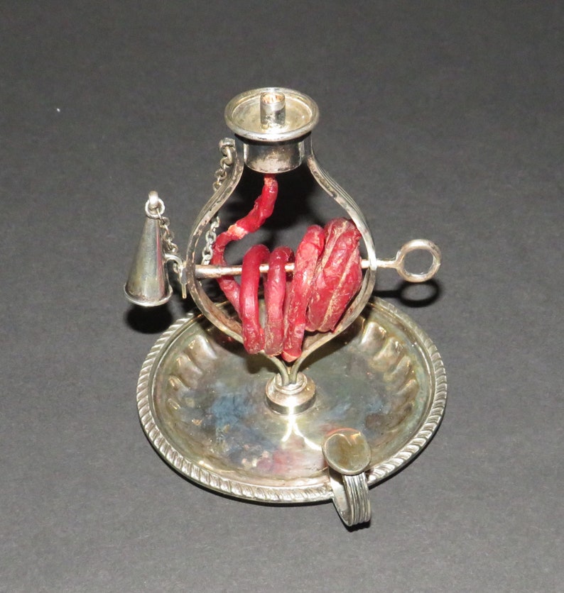 1800's Silver Wax Jack William Adams Silversmith Birmingham Marked WA ...