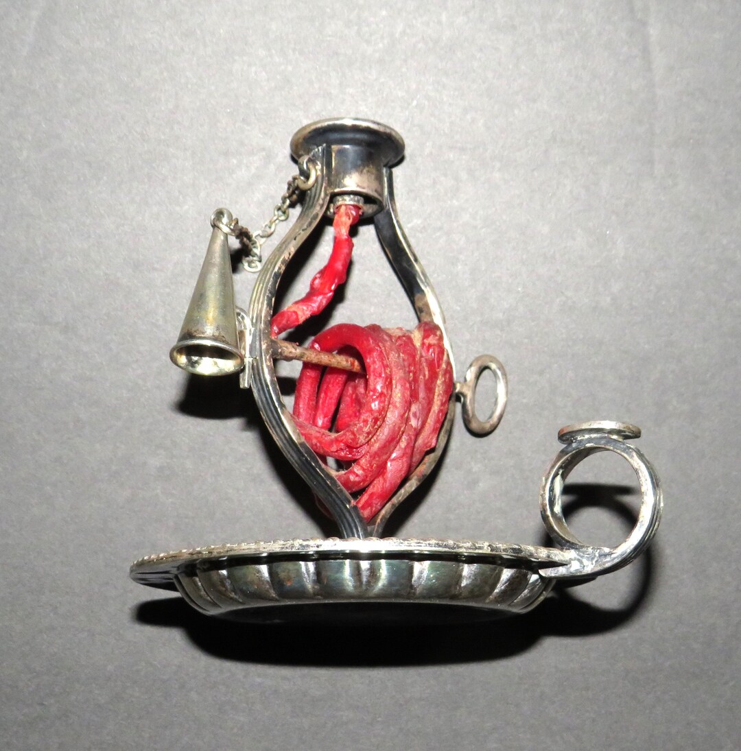 1800's Silver Wax Jack William Adams Silversmith Birmingham Marked WA ...
