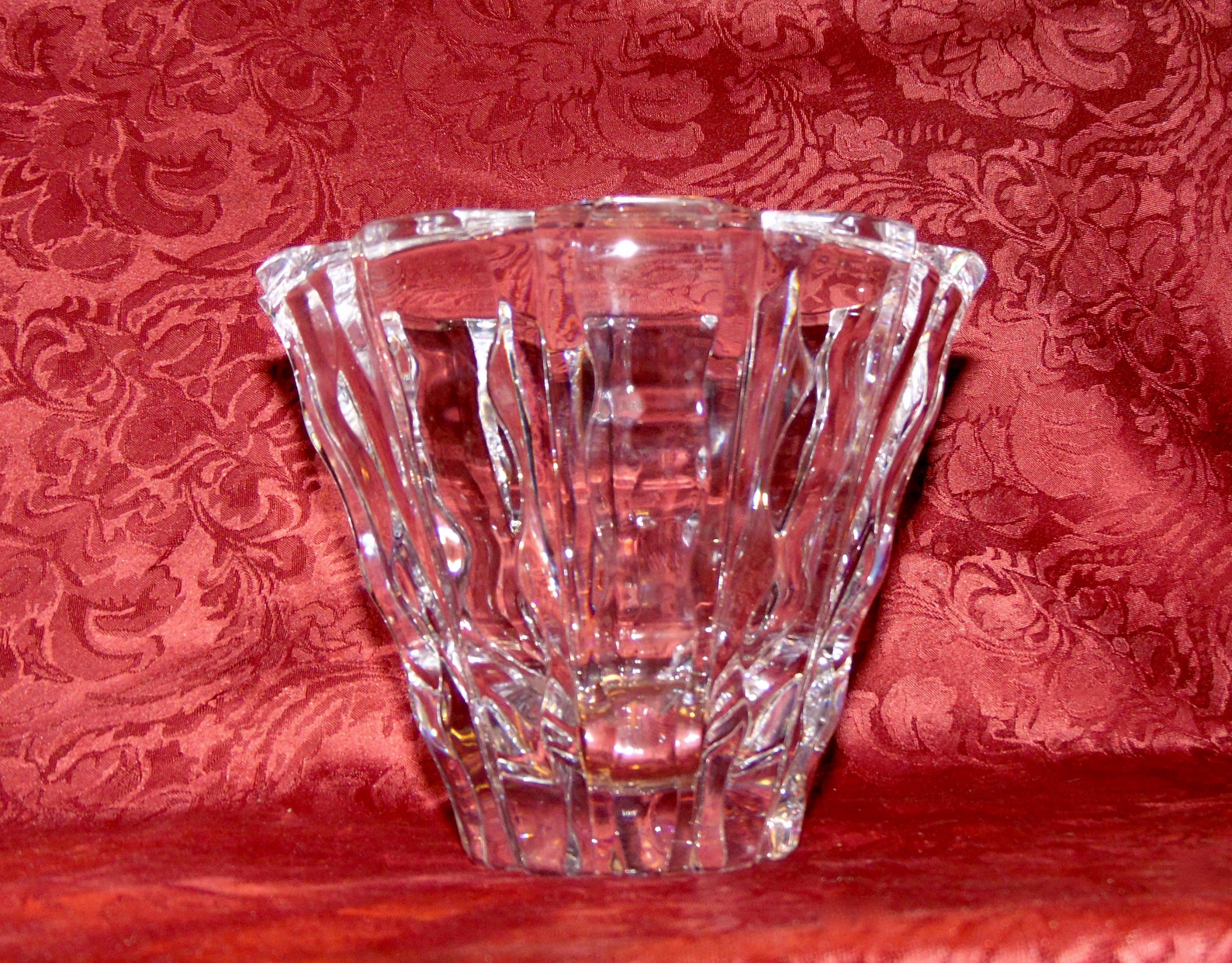 Orrefors Crystal Vase 4701-12 Wave Pattern Heavy Solid - Etsy