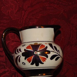Old Castle Gaudy Dutch Style Copper Luster Miniature Pitcher Creamer ...