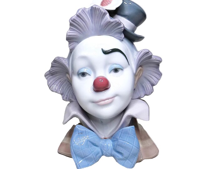 Lladro Large Porcelain Clown Bust "star Struck" No. 5610 Sculpted by ...
