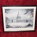 Historic Etching of the United States Capitol by Artist Day Lowry Rare ...