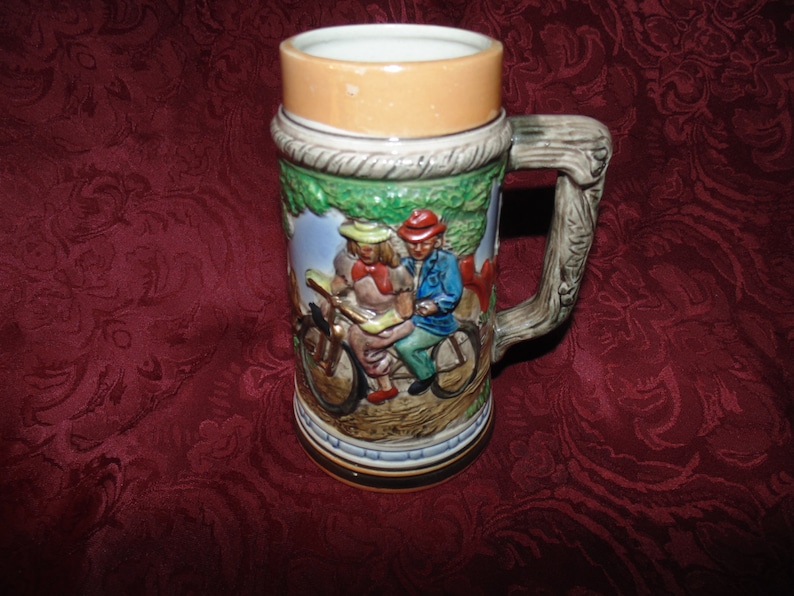 Vintage Wales China Handpainted Lusterware Beer Stein Original - Etsy