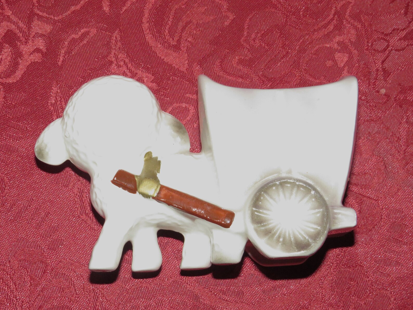 1960's THE CUTEST Miniature Little Lamb Pulling a Cart - Etsy