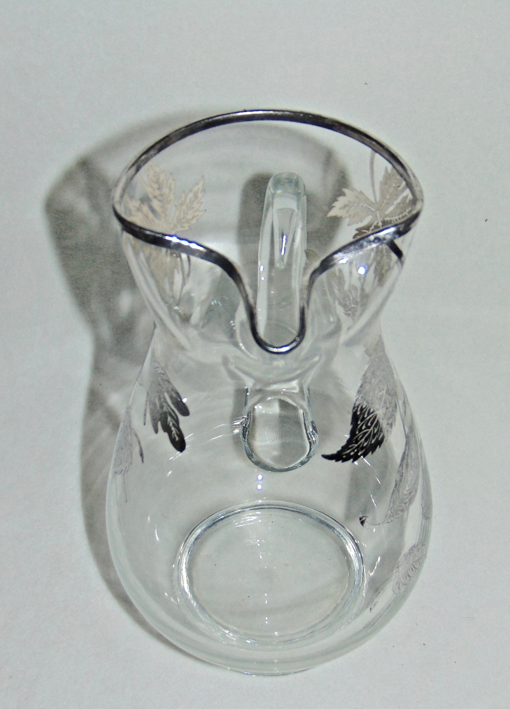 1950's Sterling Silver Overlay Glass Cocktail Mixer | Etsy