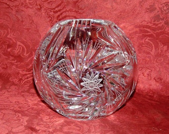 Cut Glass Rose Bowl - Etsy