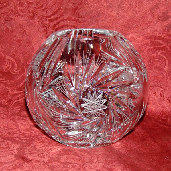 Cut Glass Rose Bowl - Etsy
