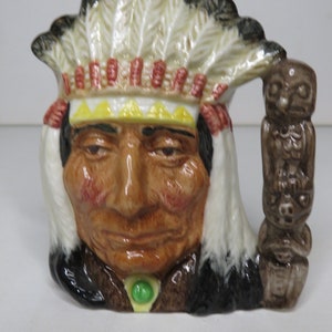 1966 Royal Doulton Native American Indian Toby Mugs Made in England - Etsy