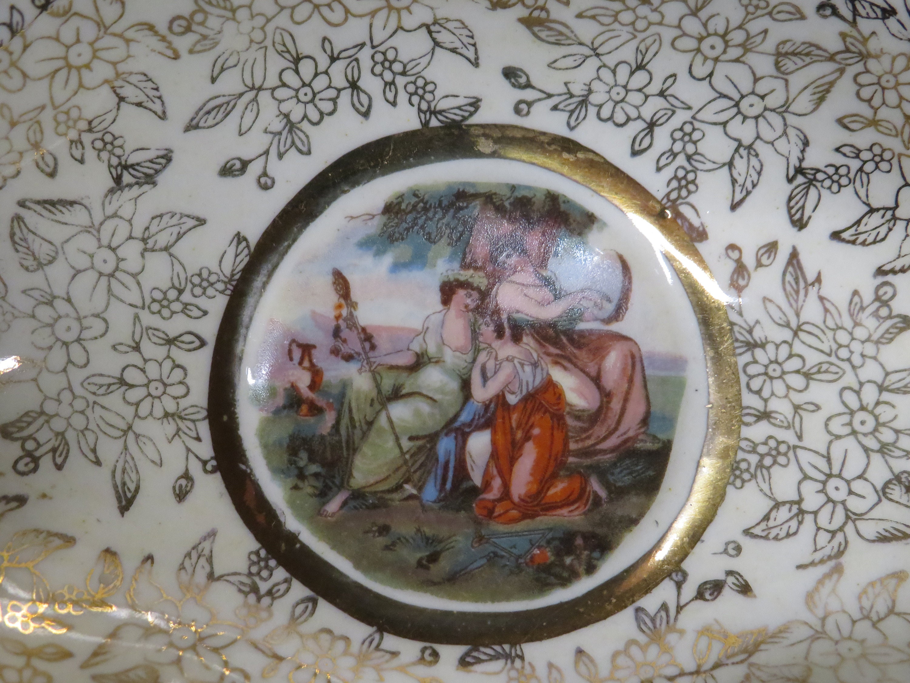 1940's Empire Ware Porcelain 3 Compartment Relish Serving Tray Cut Out ...