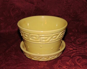 Greek Key Planter - Etsy