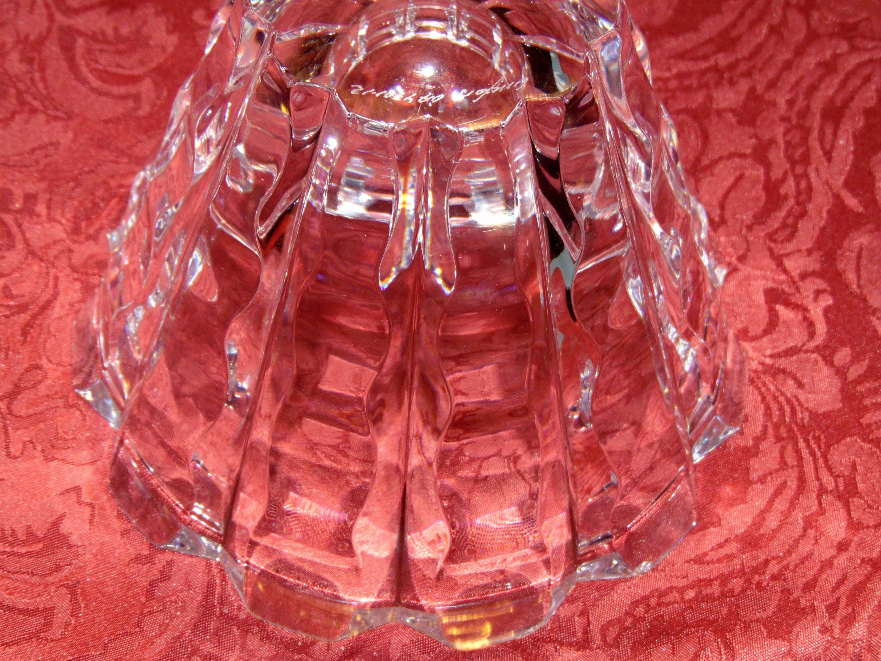 Orrefors Crystal Vase 4701-12 Wave Pattern Heavy Solid - Etsy