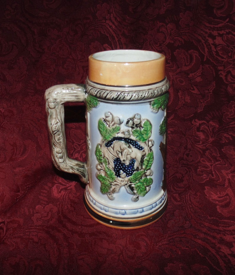 Vintage Wales China Handpainted Lusterware Beer Stein Original - Etsy