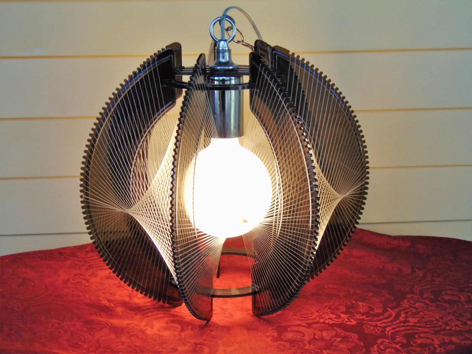 Mid Century Modern Filament String Swag Lamp - Paul Secon Style - Etsy