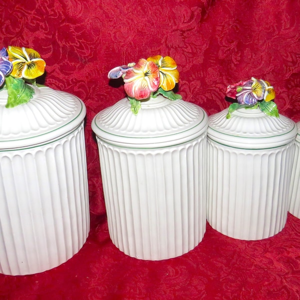 Italian Canister Set - Etsy