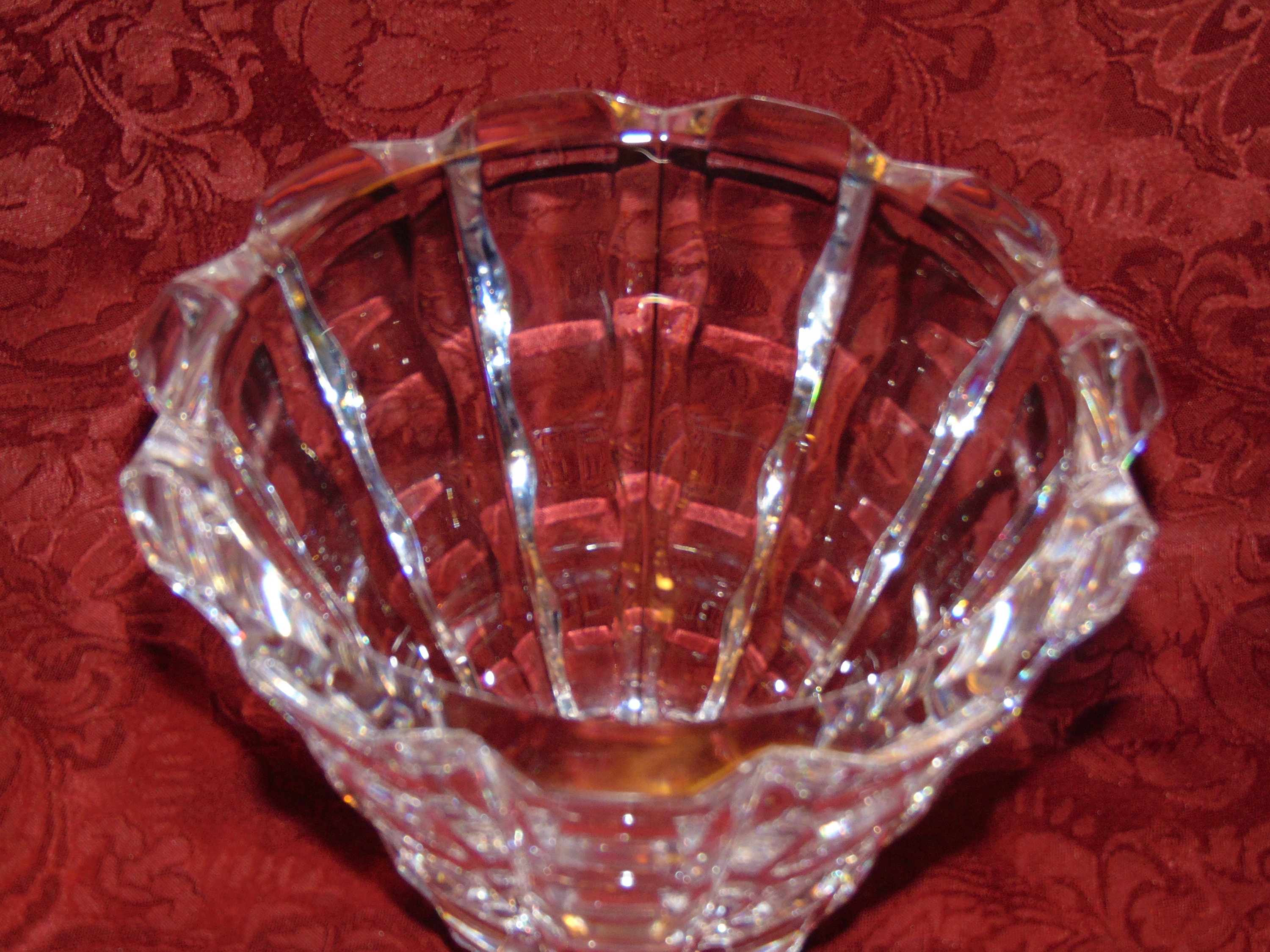 Orrefors Crystal Vase 4701-12 Wave Pattern Heavy Solid - Etsy