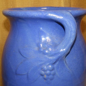 14 Floor Vase 1930 Robinson Ransbottom Stoneware Beautiful Blue Handled ...