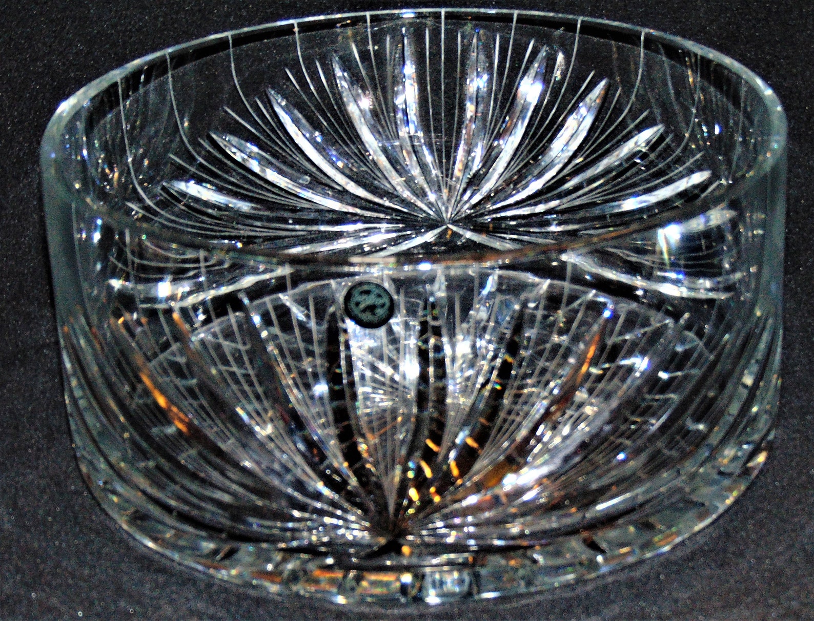 9 in Gorgeous Cazlor Heavy Crystal Cut and Etched Bowl Hand - Etsy