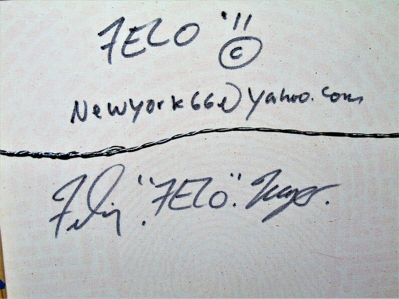 Felix "felo" Lugo Original Oil Signed POP ART - Etsy