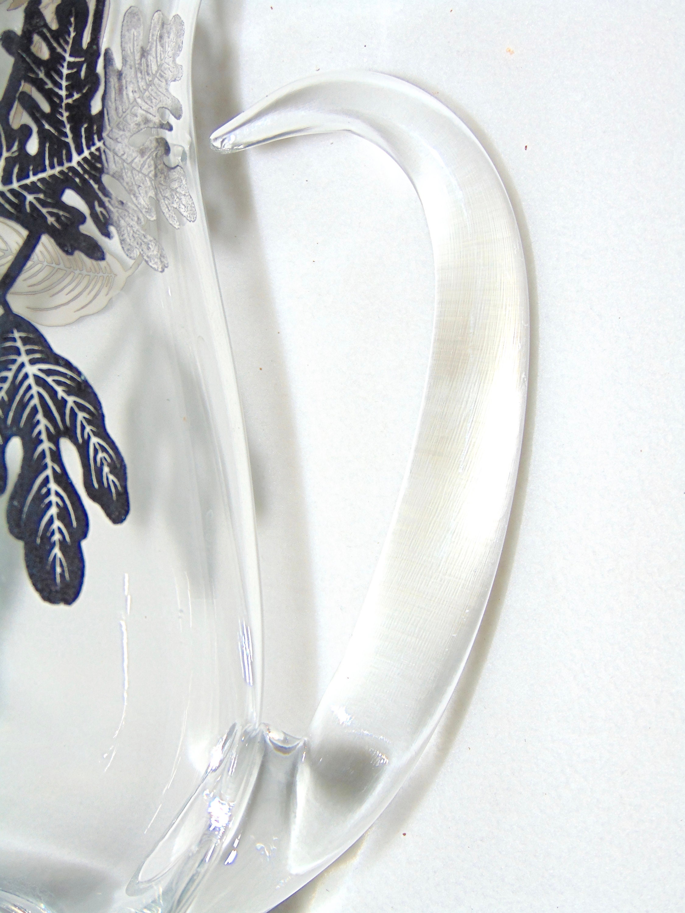 1950's Sterling Silver Overlay Glass Cocktail Mixer | Etsy