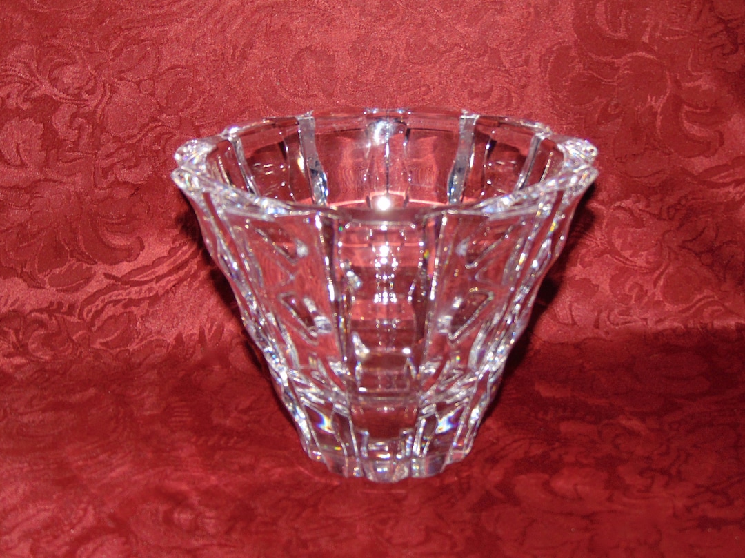Orrefors Crystal Vase 4701-12 Wave Pattern Heavy Solid - Etsy