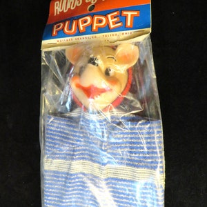 Rare 1950's Three ROOFUS GOOFUS PUPPETS Never Opened Rubber Faced ...