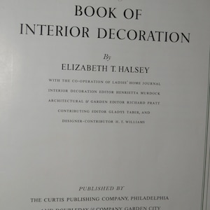 1954 Ladies Home Journal "book of Interior Decoration" by Elizabeth ...